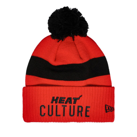 Bonnet New Era NBA Knit Miami Heat City Edition 2024-2025 Black ...